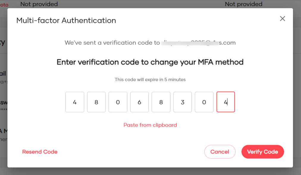 How to change MFA method – Red Sentry